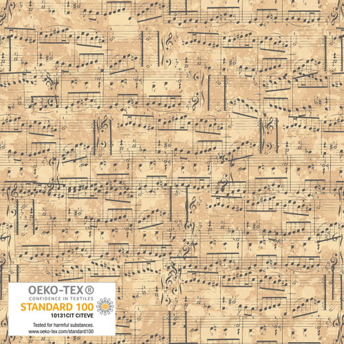 Stof │ My Classic Songs │ Note Sheet Tan │ Patchwork Garden