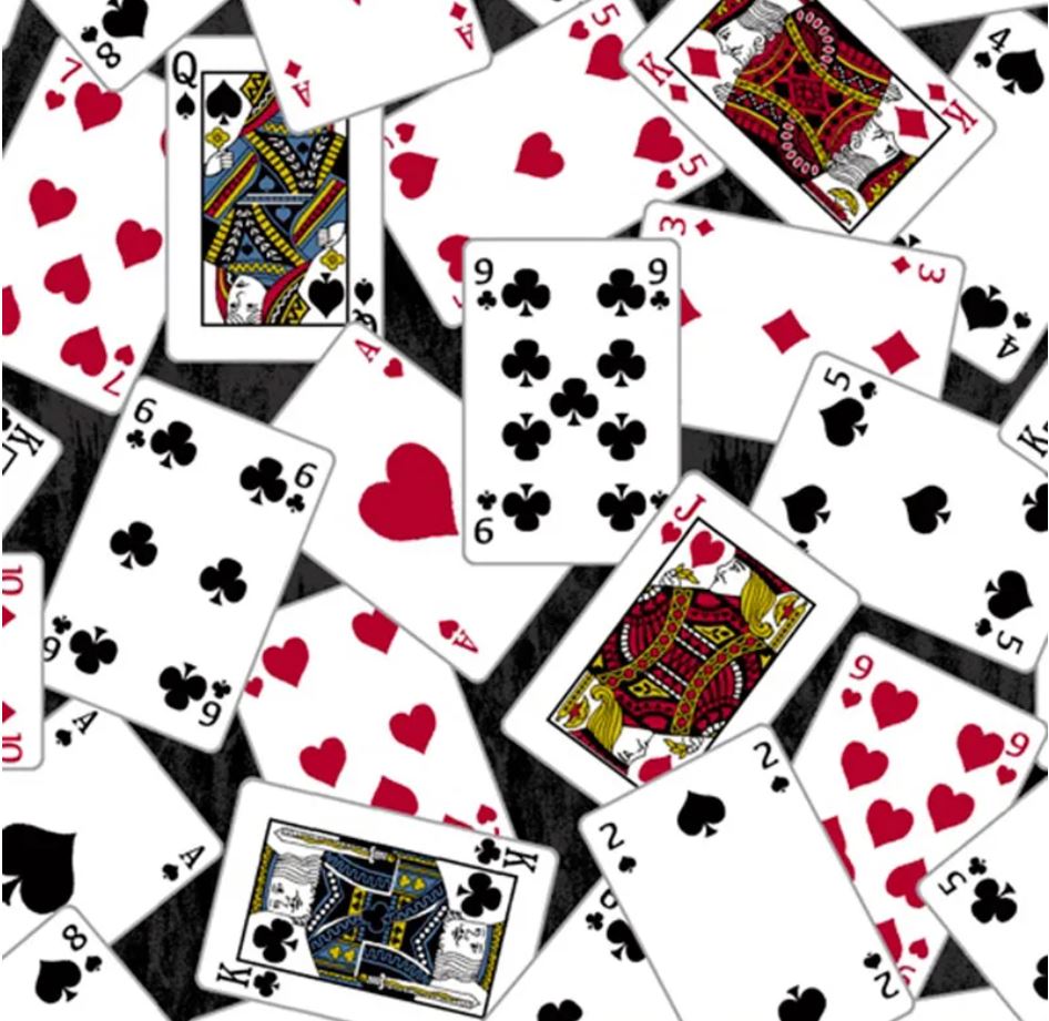 Stof Man Cave-2507-306 Playing Cards patchwork quilting sewing craft ...